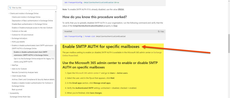 SMTP Settings for Office365 mailboxes - BizWizIQ